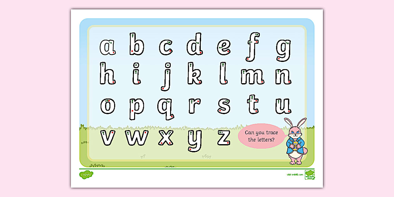 Cursive Easter Themed Letter Writing Worksheet - Twinkl