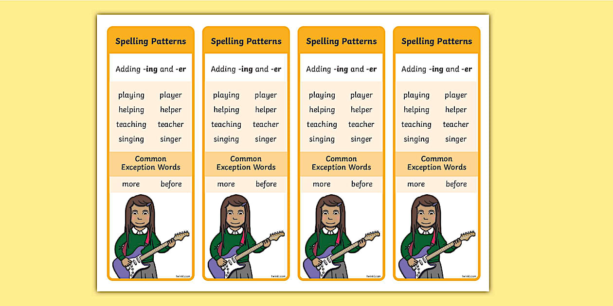 Level 5 Week 26 Spelling Bookmarks (öğretmen yaptı)