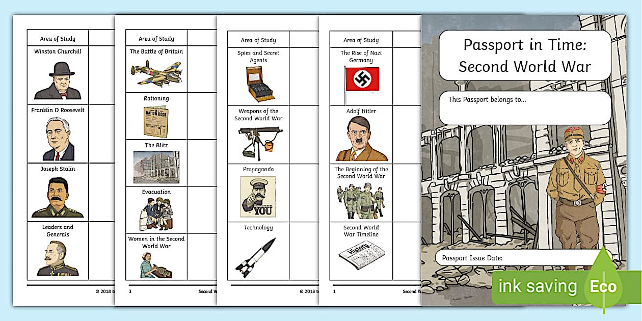 Learning Passport: Information about World War 2 - History Resources