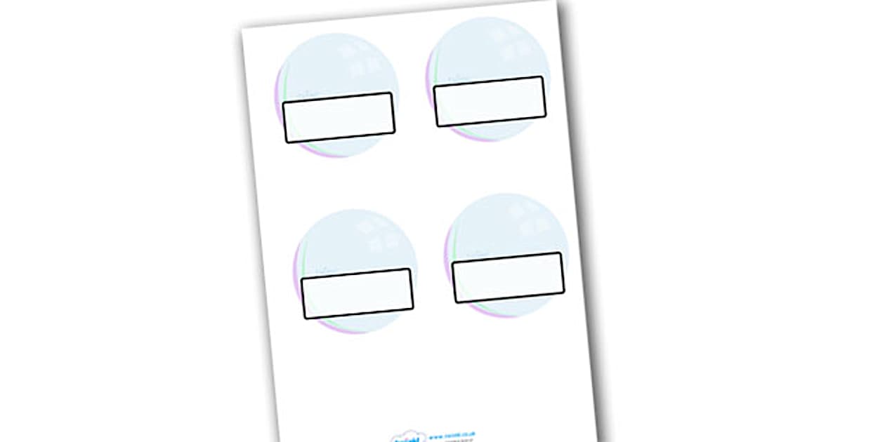 👉 Editable Display Bubble Labels | Primary Resources