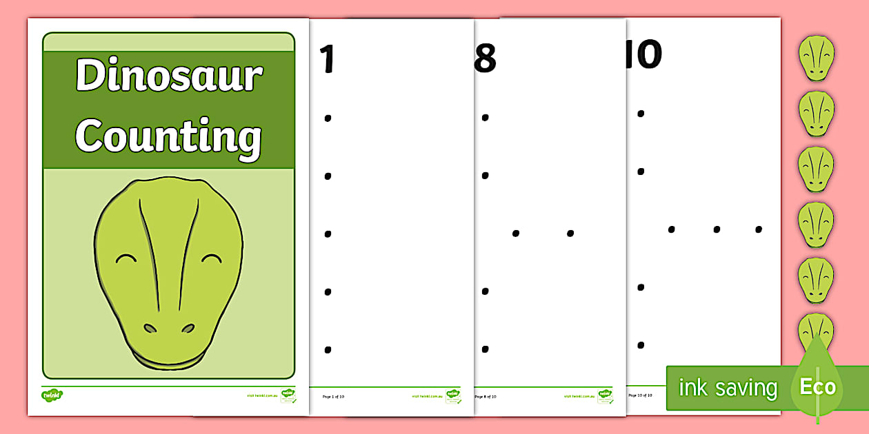 QLD Dinosaur Counting Activity Booklet (l'enseignant a fait)