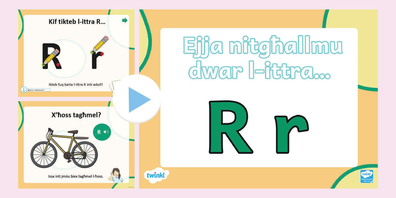 Preżentazzjoni: Ejja Nitgħallmu Dwar L-Ittra R L Twinkl