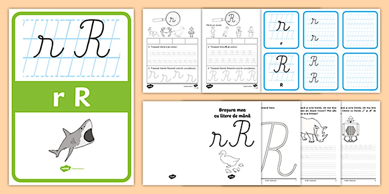 Litera R de mână - Pachet cu resurse - Twinkl