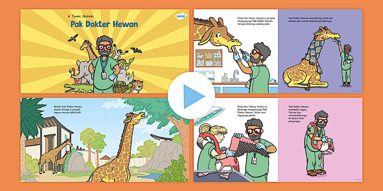 Cerita PowerPoint: Pak Dokter Hewan | Cerita Anak Seru
