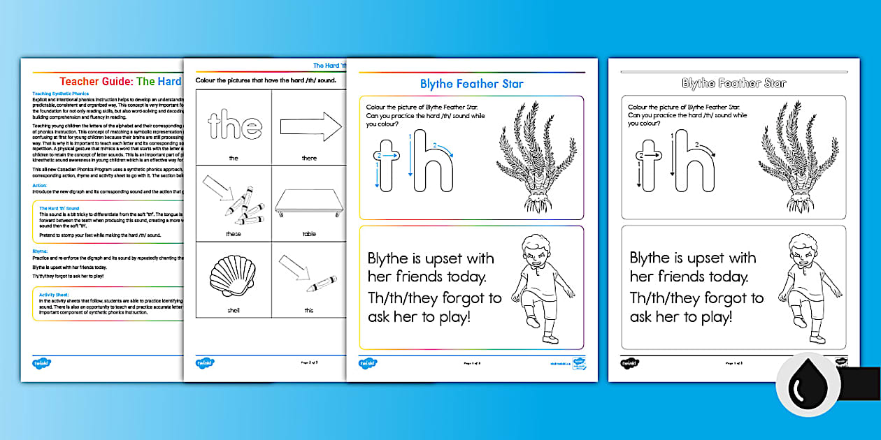 Phonics Canada: The Hard 'TH' Sound | Twinkl (Teacher-Made)