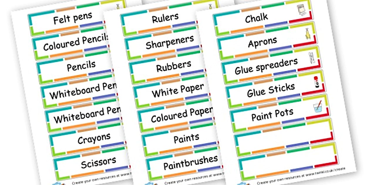 Resource Labels (teacher made) - Twinkl