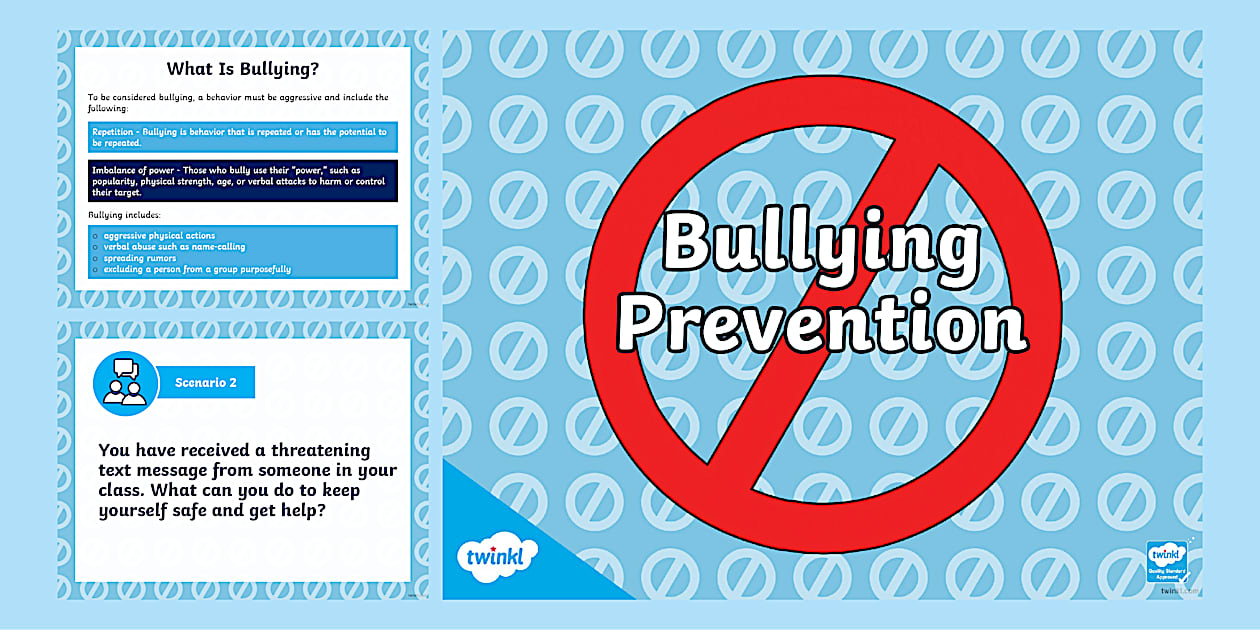 Prep-Free Bullying PowerPoint for Kids | Twinkl USA - Twinkl