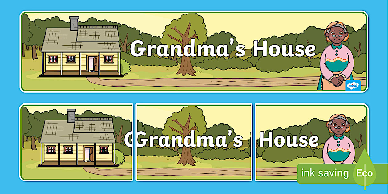 Little Red Riding Hood Grandma's House Display Banner