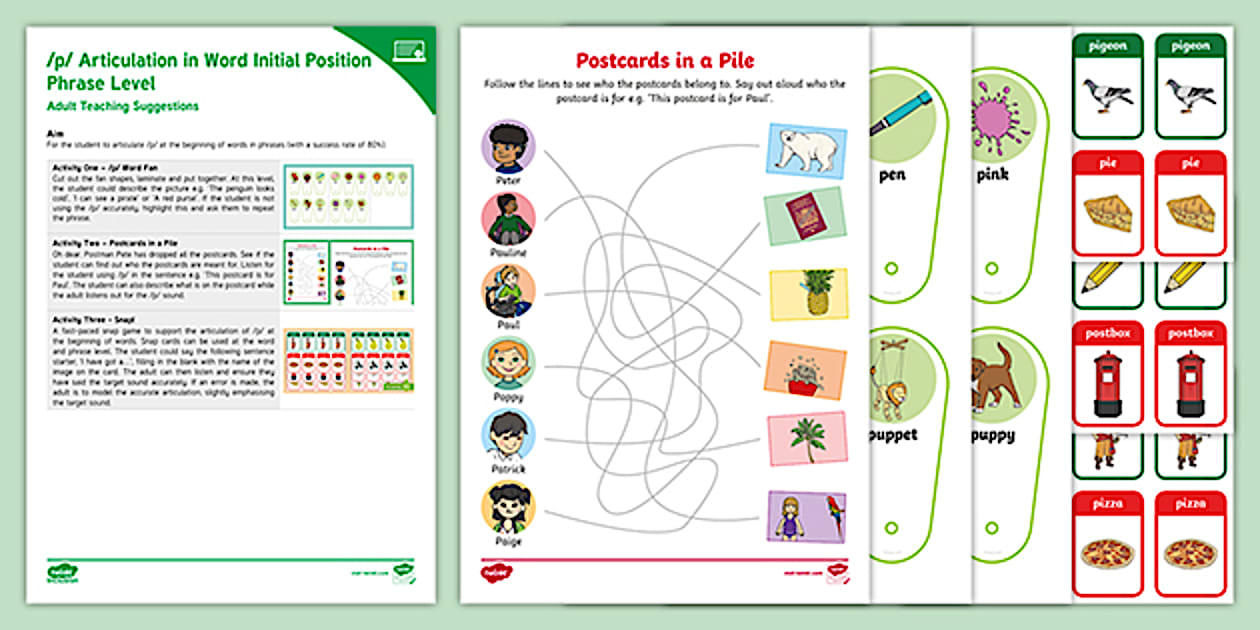 /p/ Articulation in Word Initial Position Phrase Level