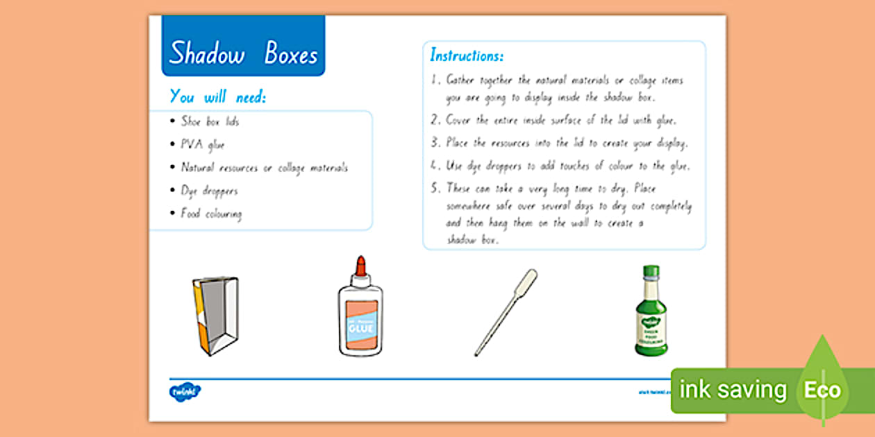 Black and White Shadow Box Activity (teacher made) - Twinkl