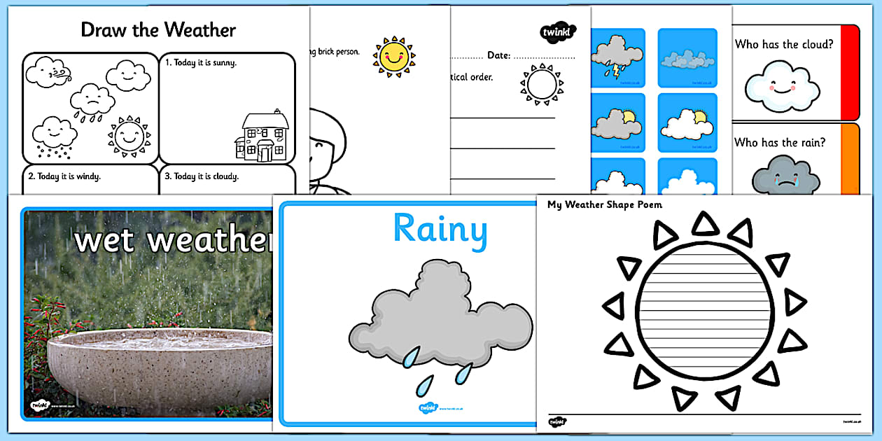 Top Ten Weather Activity Pack (teacher made) - Twinkl