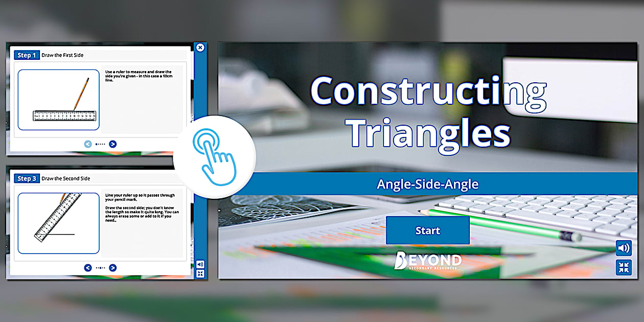 👉 Constructing Triangles: Angle-Side-Angle (teacher made)