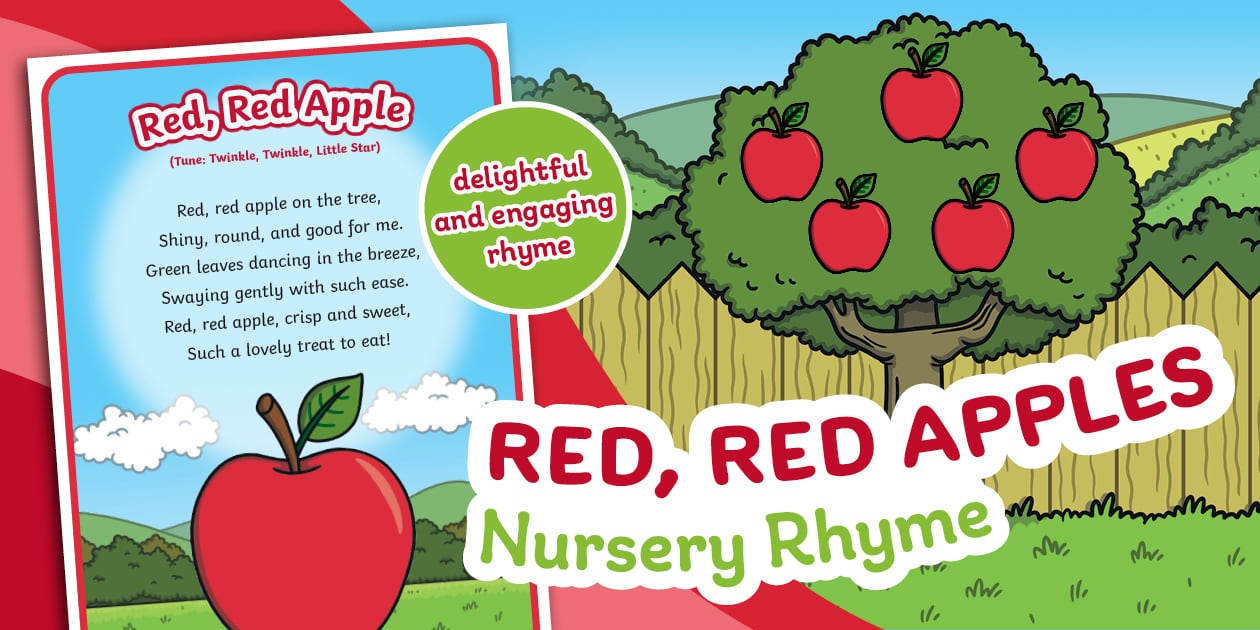 Red, Red Apple Nursery Rhyme