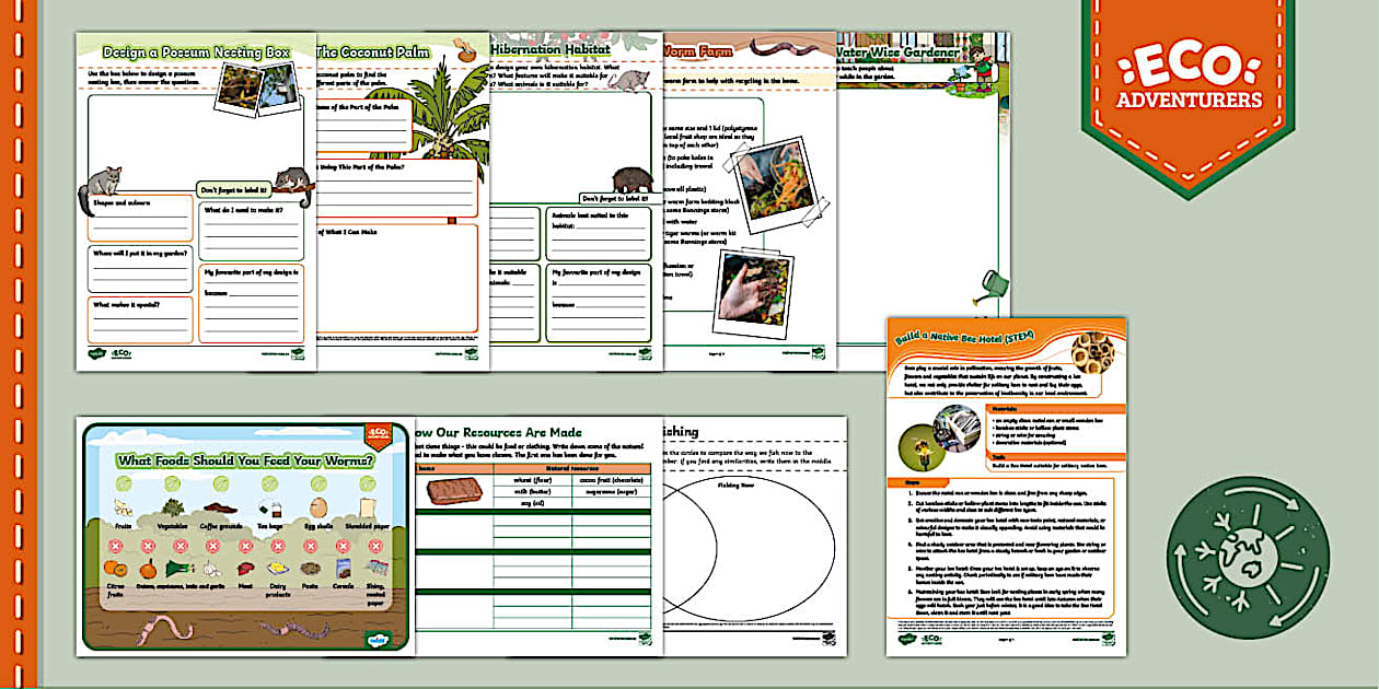 Year 1 Eco Adv. Earth's Climate & Cycles Home Learning Pack