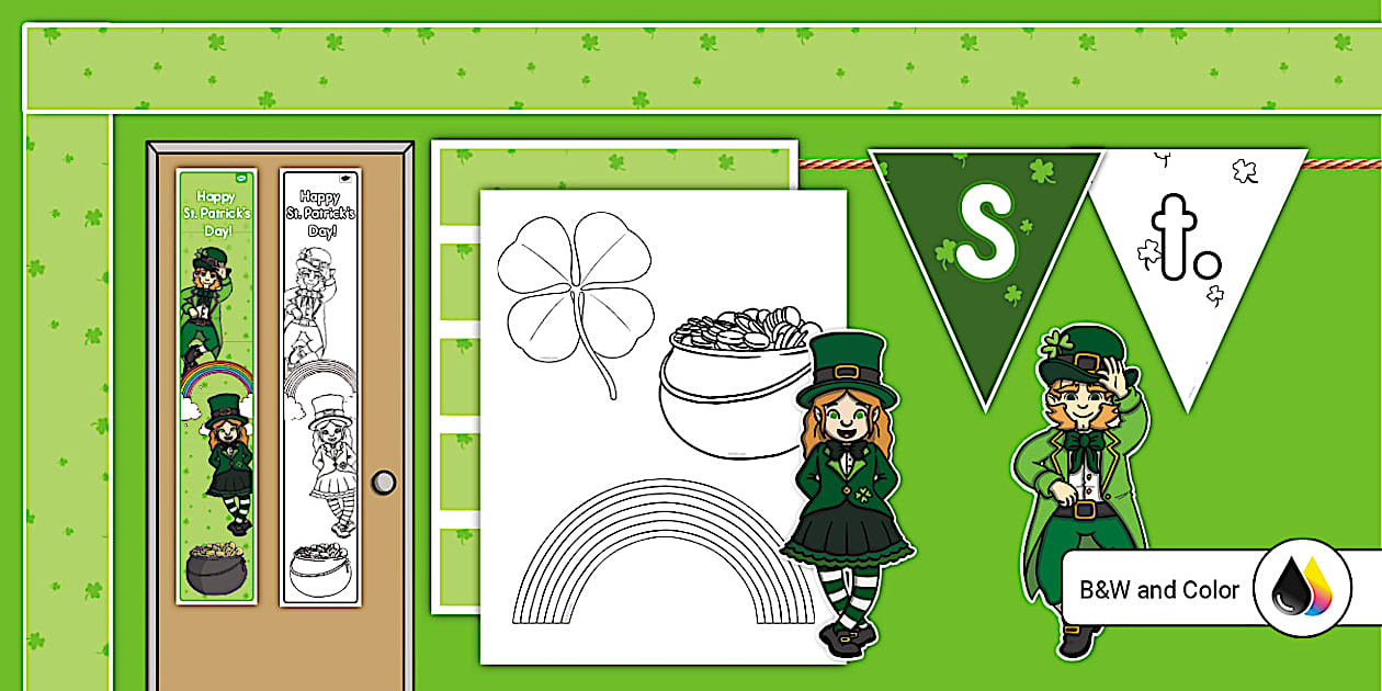 St Patrick’s Day Door Decor Resource Pack | Twinkl USA