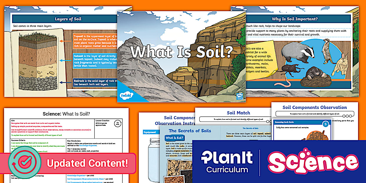 Science: Rocks: What Is Soil? Year 3 Lesson 5 - Twinkl