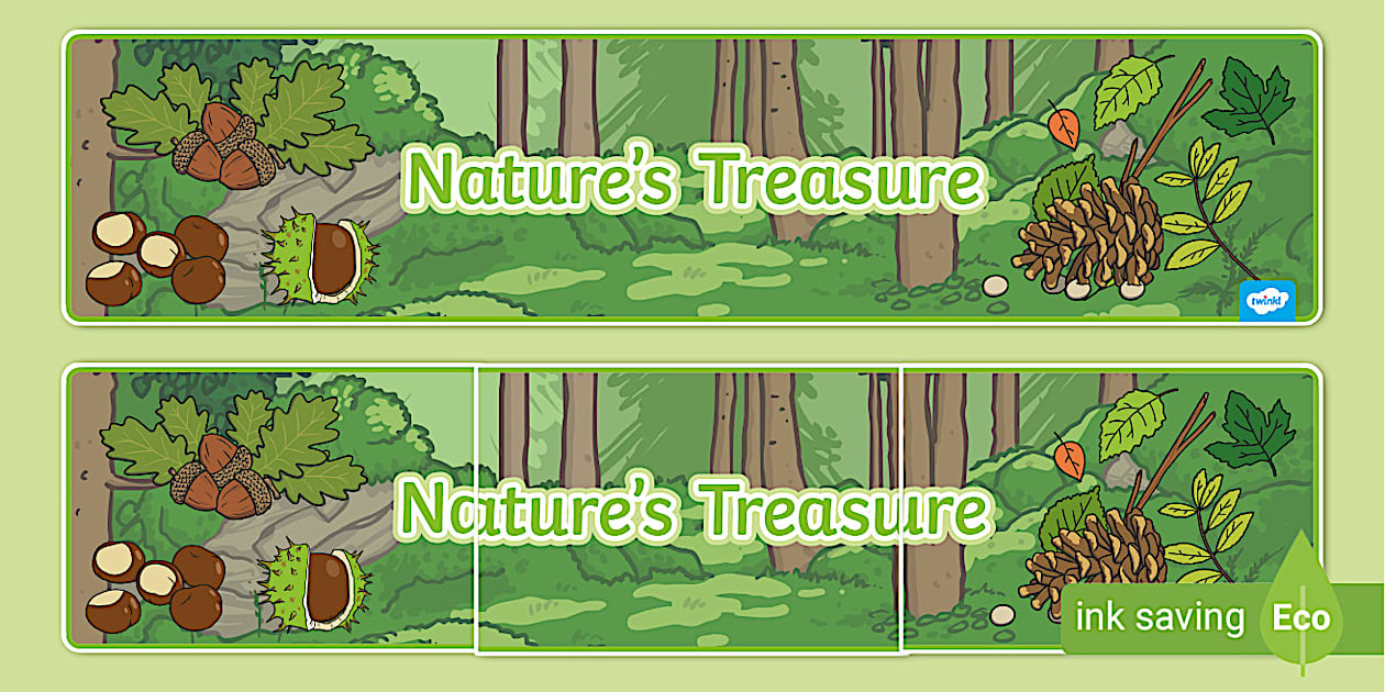 Nature's Treasure Display Banner (Teacher-Made) - Twinkl