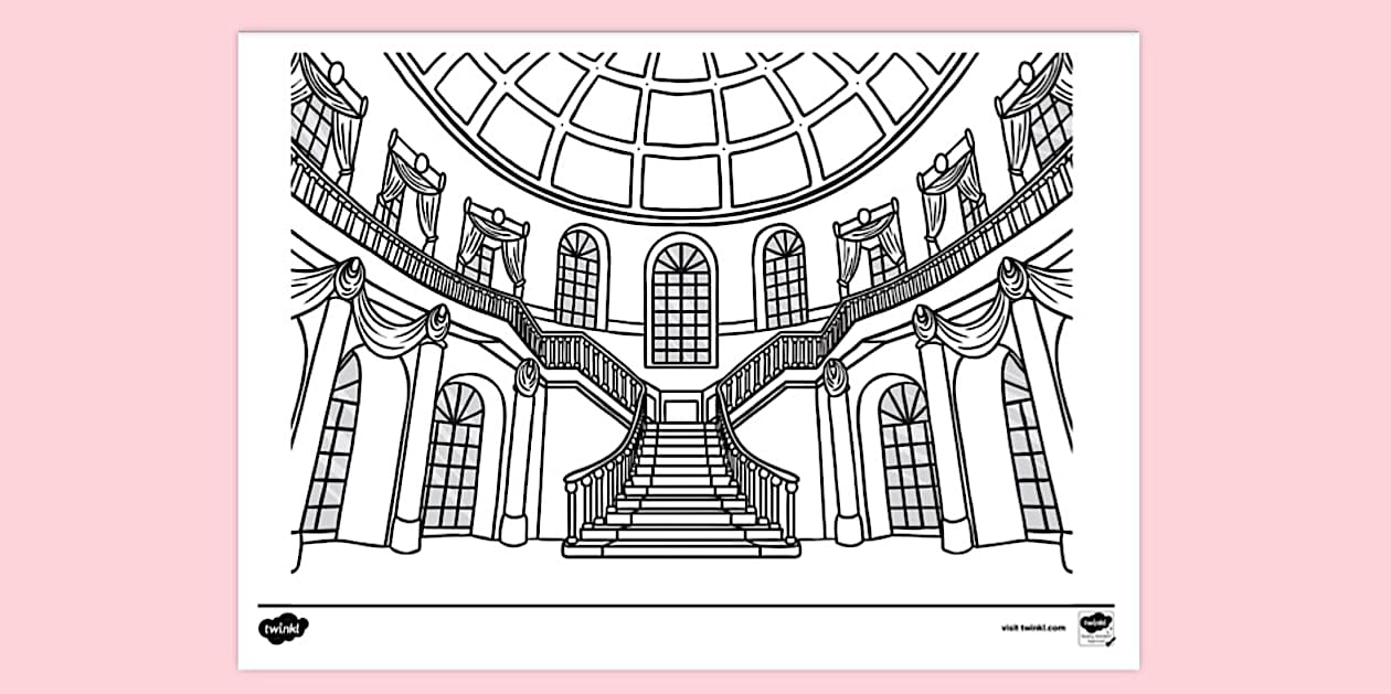 Ballroom Colouring | Colouring Sheets (teacher made)