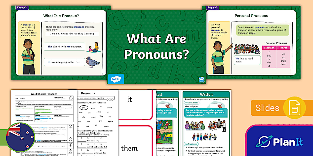 Phase 1 Writing: Word Choice: What Are Pronouns? - Twinkl