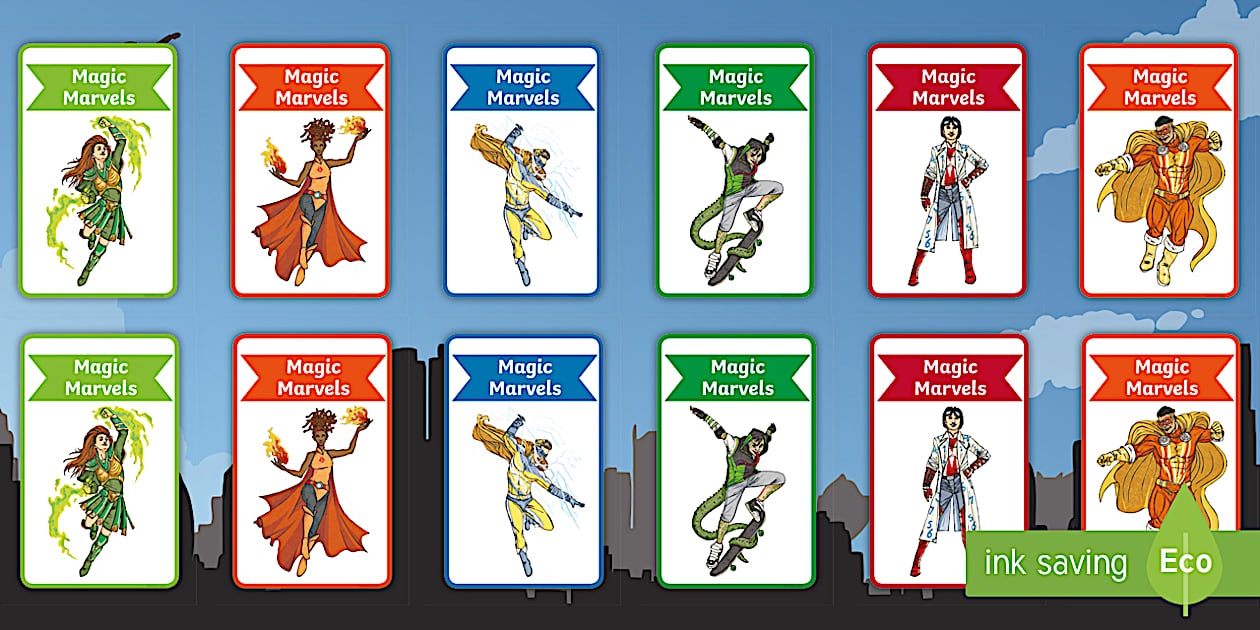 Magic Marvels Group Sign IKEA Tolsby Frame (Teacher-Made)