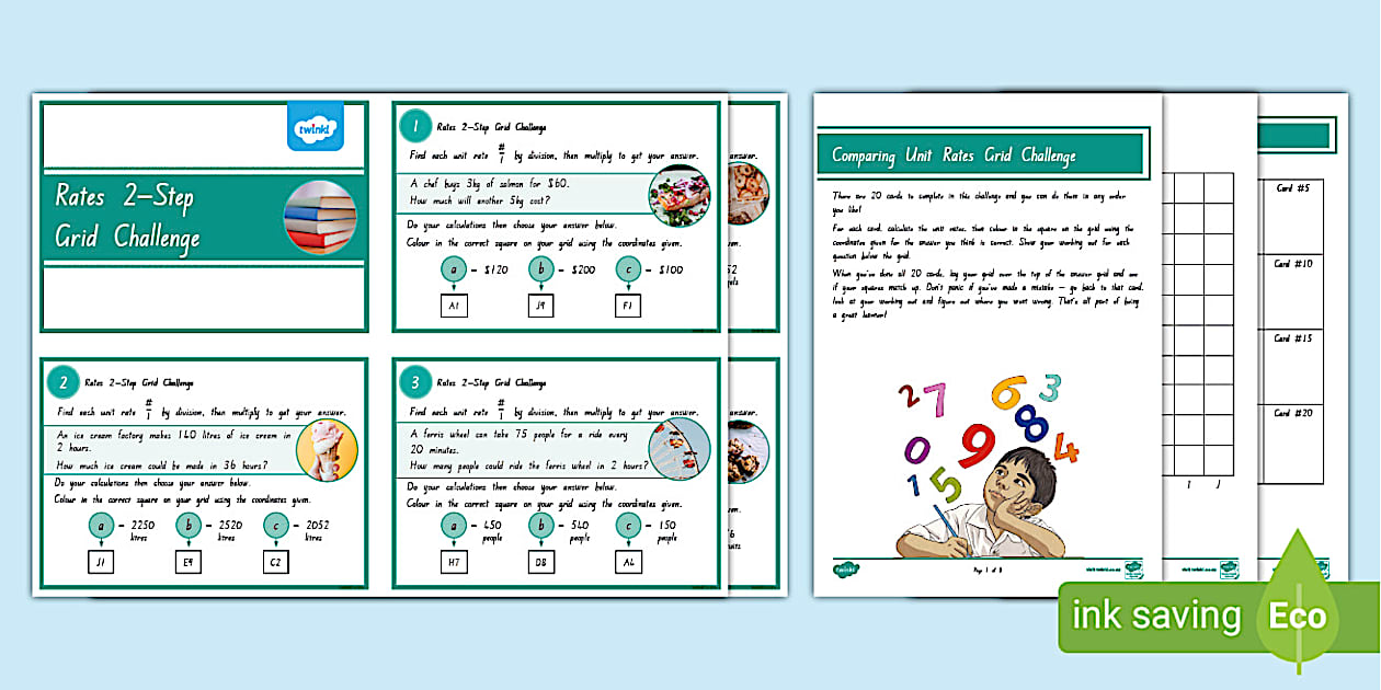 Rates 2-Step Grid Challenge (Stage 8) (teacher made)