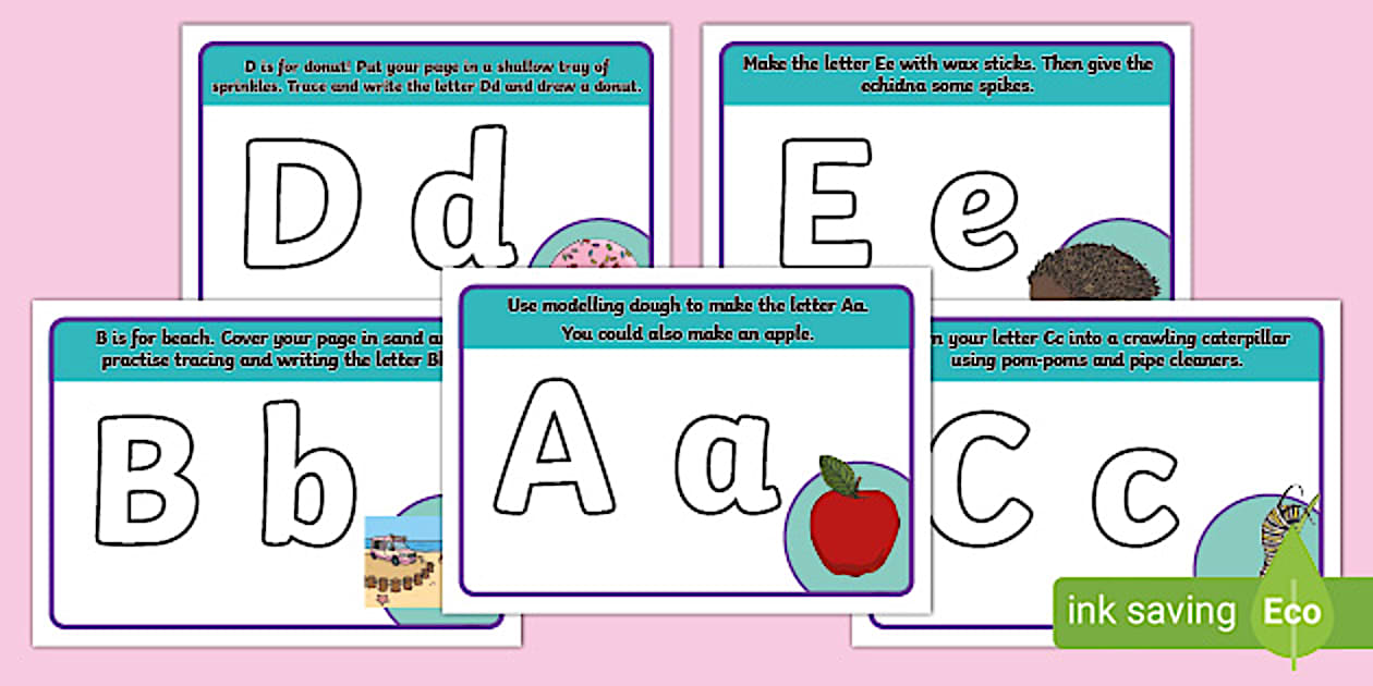 Alphabet Sensory Mats (teacher made) - Twinkl