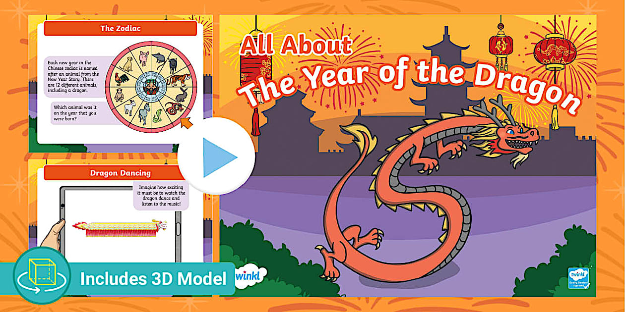 EYFS All About Dragons Chinese New Year PowerPoint | Twinkl