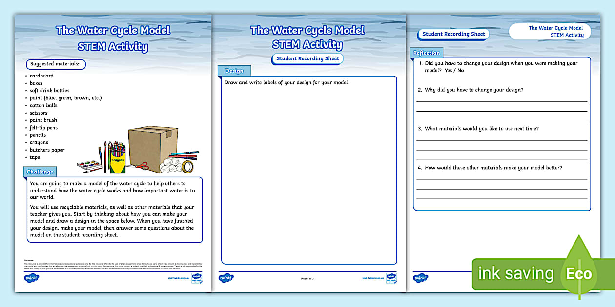 Create a Diorama of the Water Cycle | STEM Activity - Twinkl