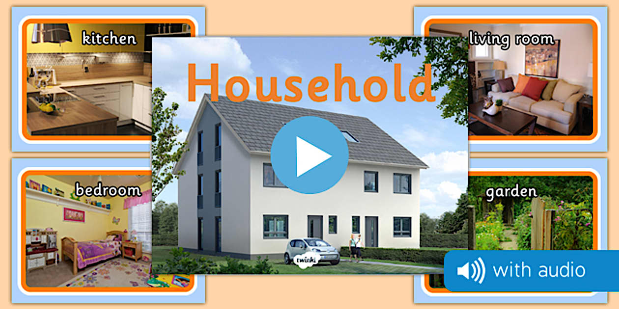 Household Audio Flashcards - ESL Listening Resources