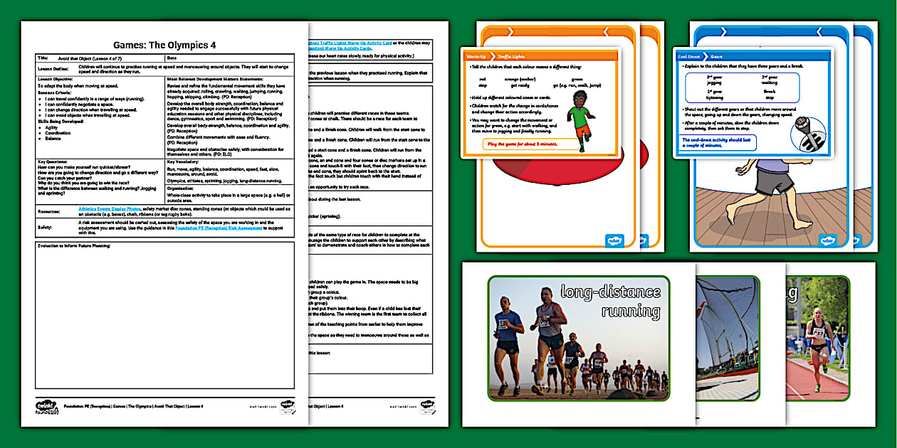 EYFS PE Games - The Olympics Lesson Pack 4 Avoid That Object