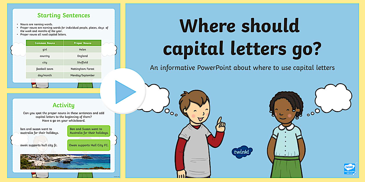 Capitalisation Rules PowerPoint Presentation | Primary