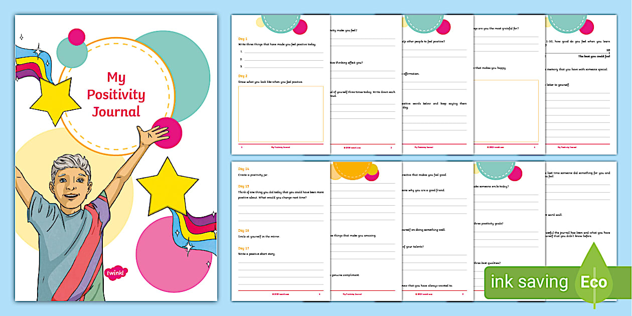 My Positivity Journal - Positive journal - Primary - Twinkl