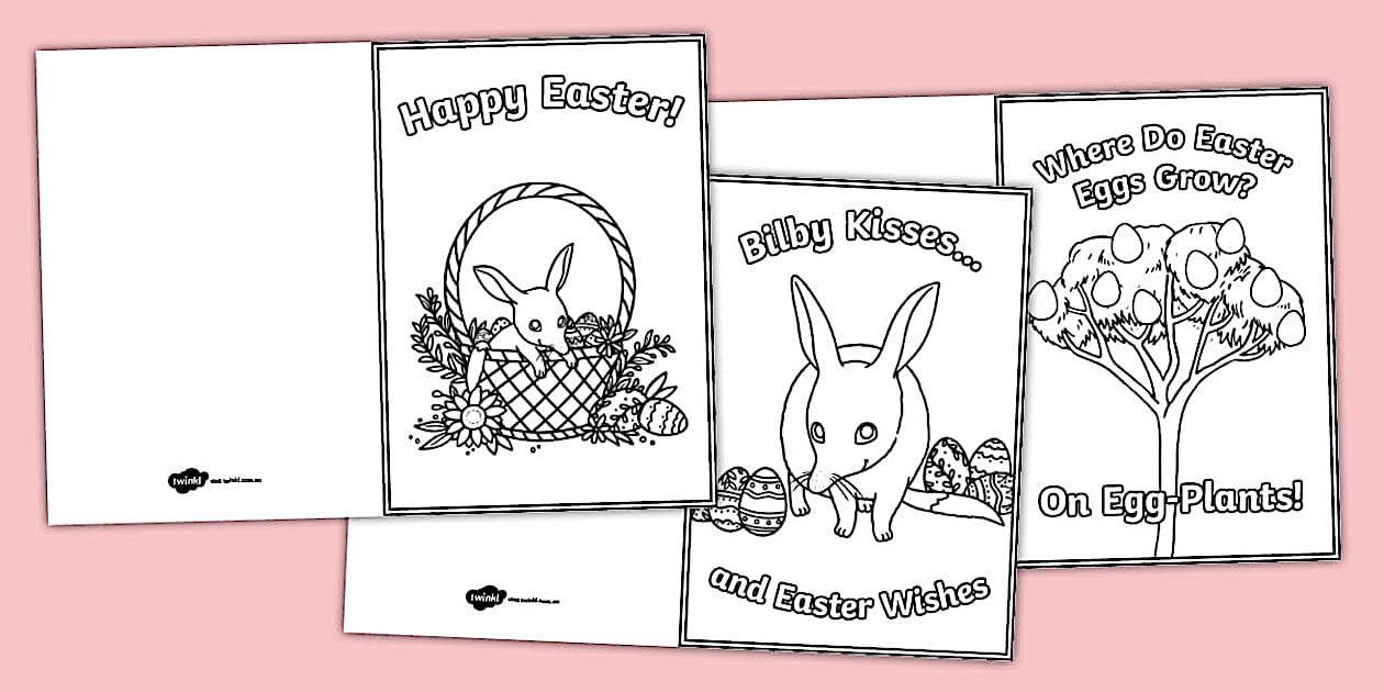 Aussie Easter Cards (teacher made) - Twinkl