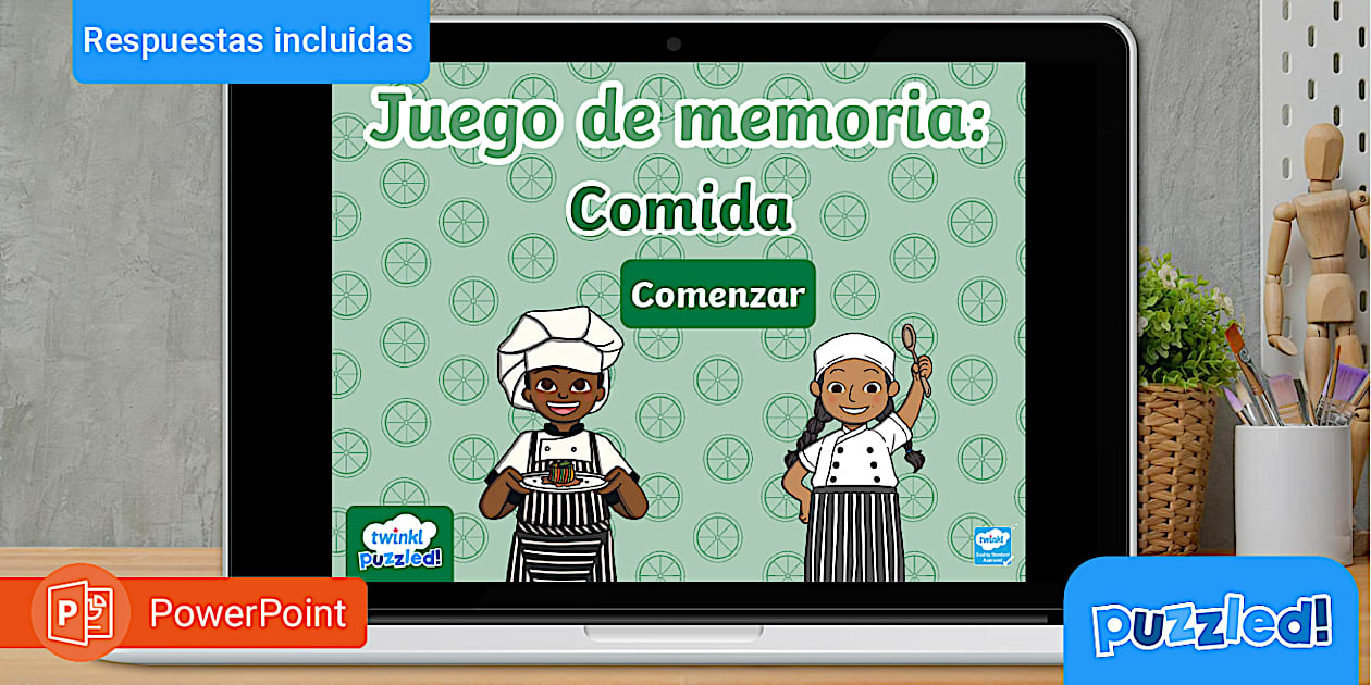 Juego de memoria: Comida (teacher made) - Twinkl