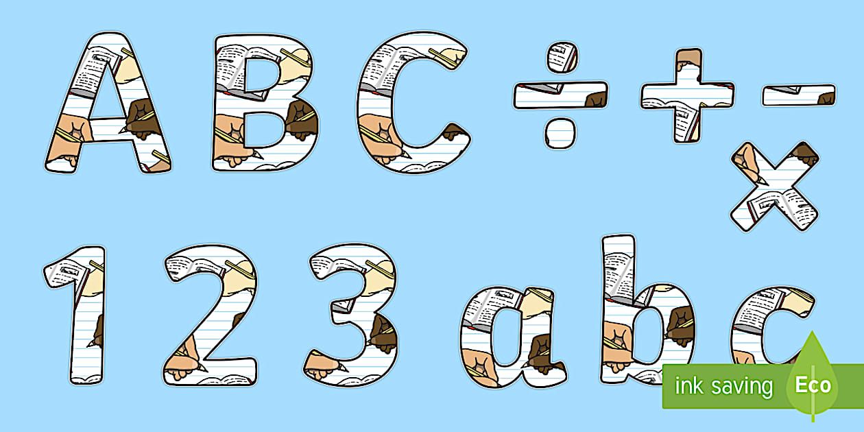 👉 Writing Area Themed Display Lettering - Writing Area Display Lettering