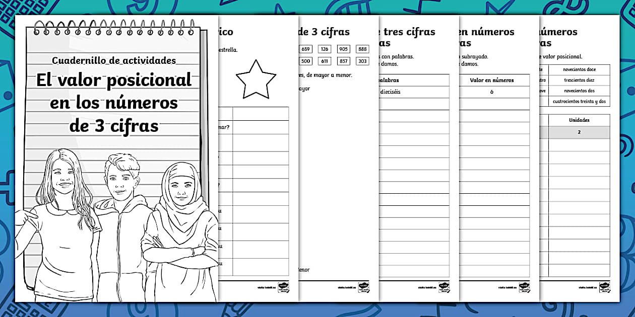 Cuadernillo de actividades: El valor posicional de los números de 3 cifras