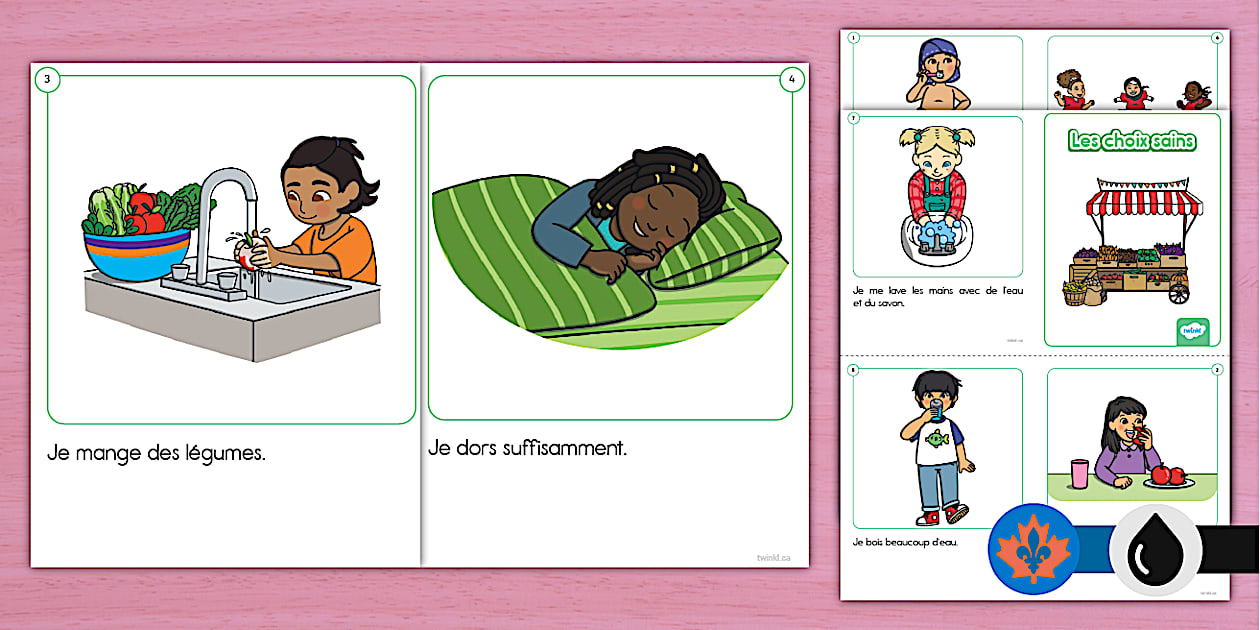 Healthy Choices Emergent Reader French (Teacher-Made)