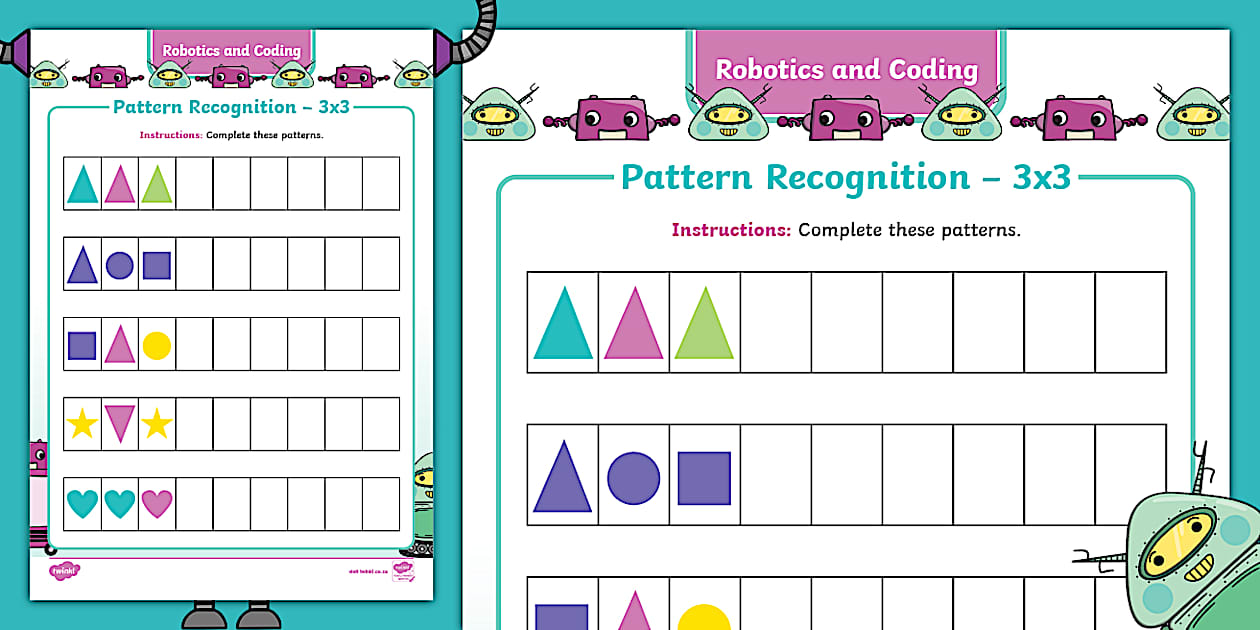 Grade 1 Robotics and Coding - Pattern Recognition -3x3