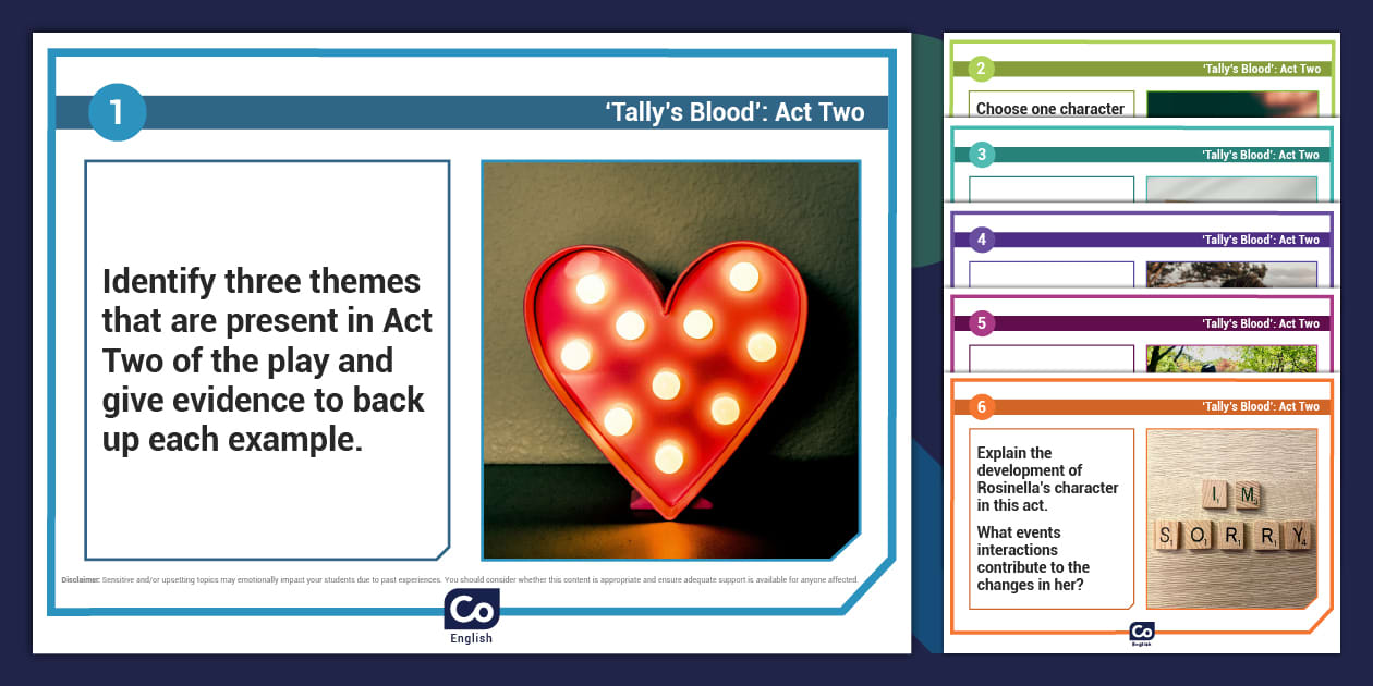 "Tally's Blood" Blether Stations: Act Two (Teacher-Made)