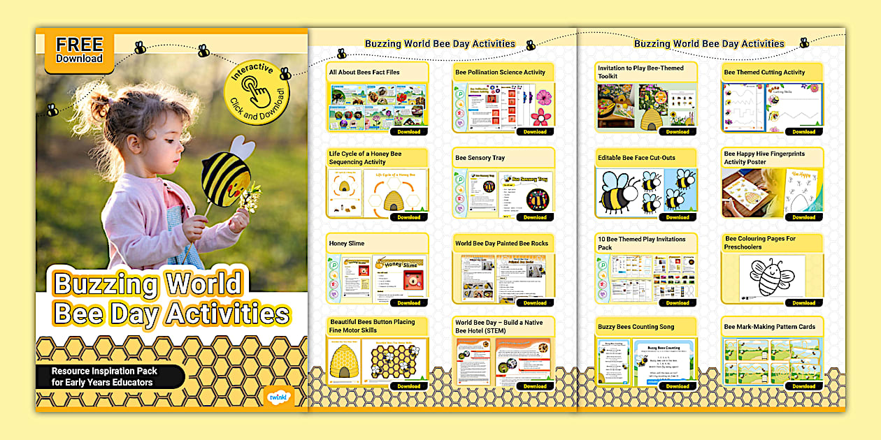 FREE Buzzing World Bee Day Activities & Resources (Inspiration Pack for ...