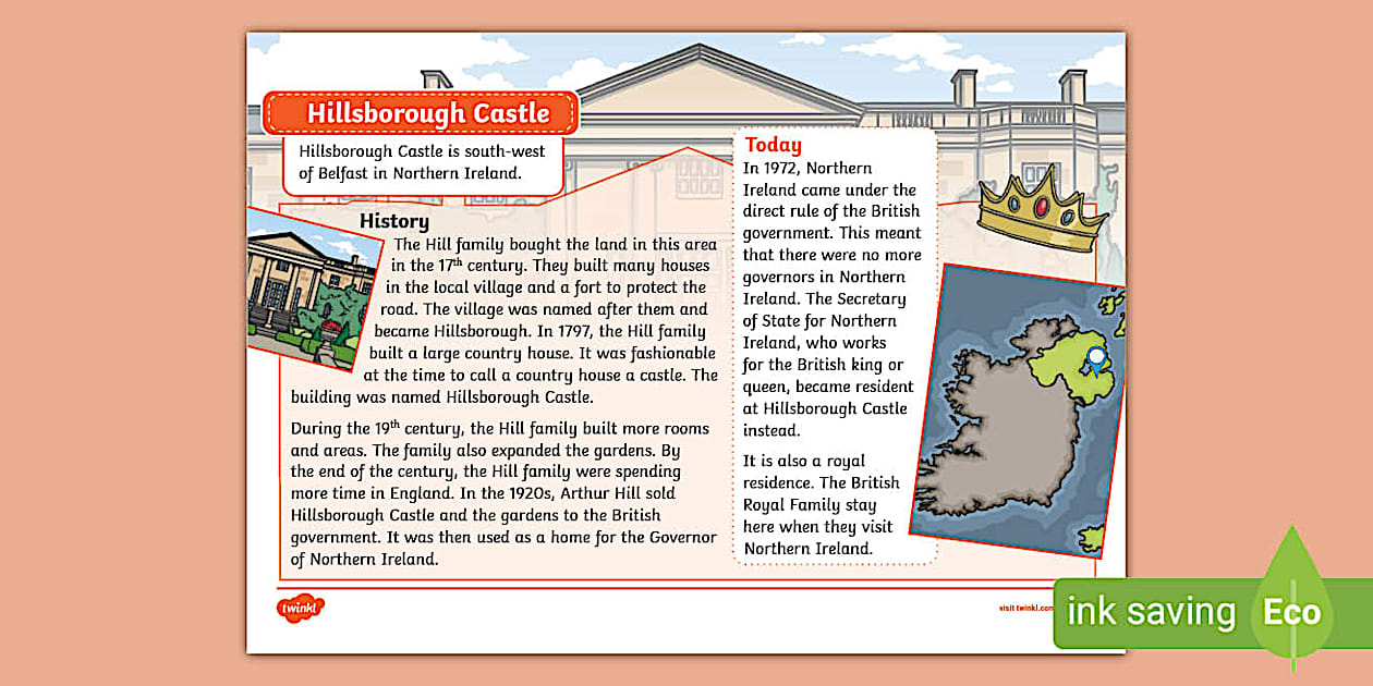 Hillsborough Castle Fact File - KS1 - British History