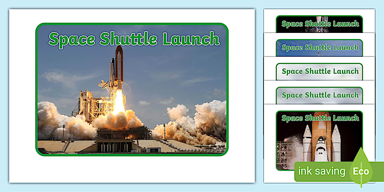 Space Shuttle Launch Photo Pack (teacher made) - Twinkl