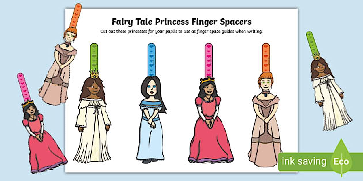 Fairy Tale Princess Finger Spacers (teacher made) - Twinkl