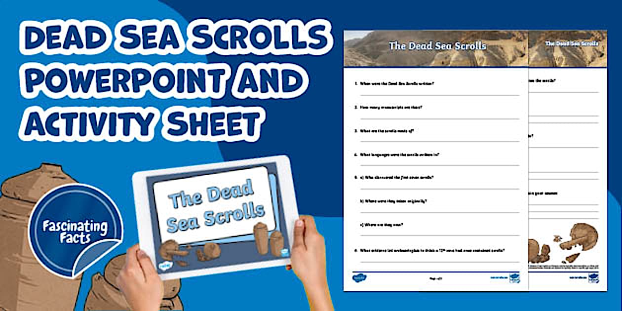 Dead Sea Scrolls PowerPoint and Activity Sheet - Twinkl