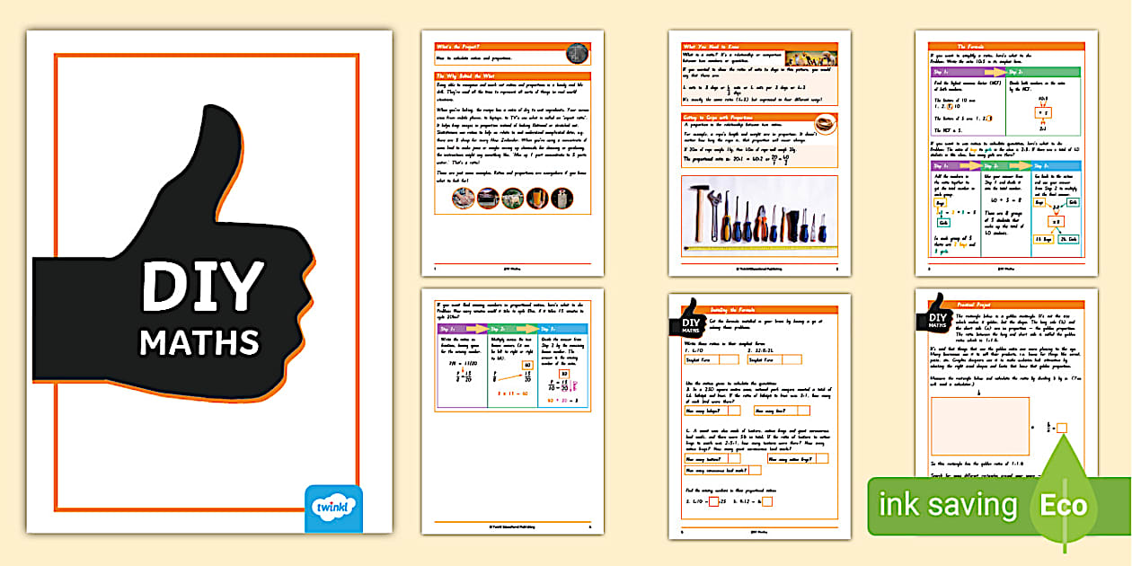 DIY Maths - Ratios & Proportion (Stage 7 & 8) (teacher made)