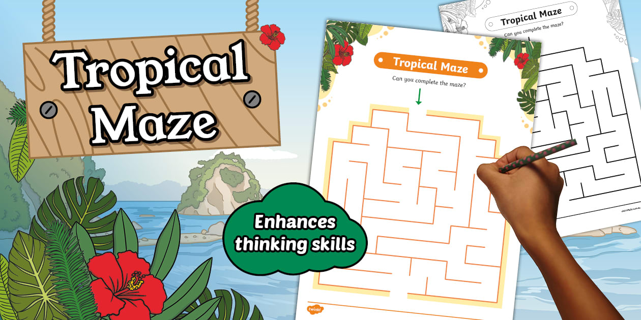 Tropical Maze - Twinkl Australia