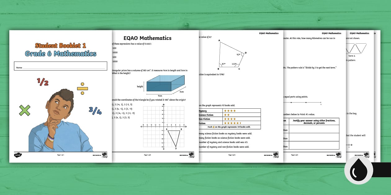 EQAO Grade 6 Mathematics Booklet 1