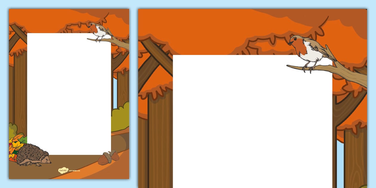 Autumn Themed Editable Note (teacher made) - Twinkl