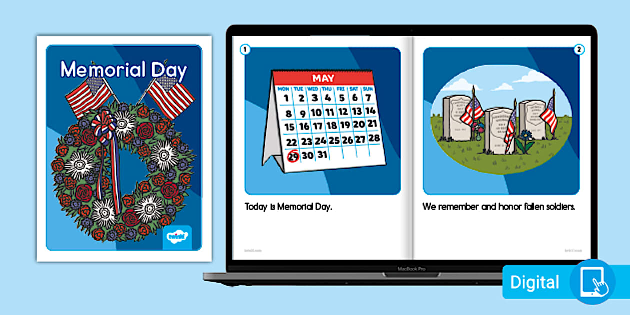 Memorial Day Reading ebook | ELA | Kindergarten | Twinkl USA