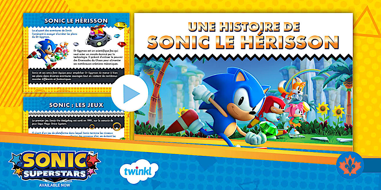 Sonic: A History of Sonic the Hedgehog PowerPoint French